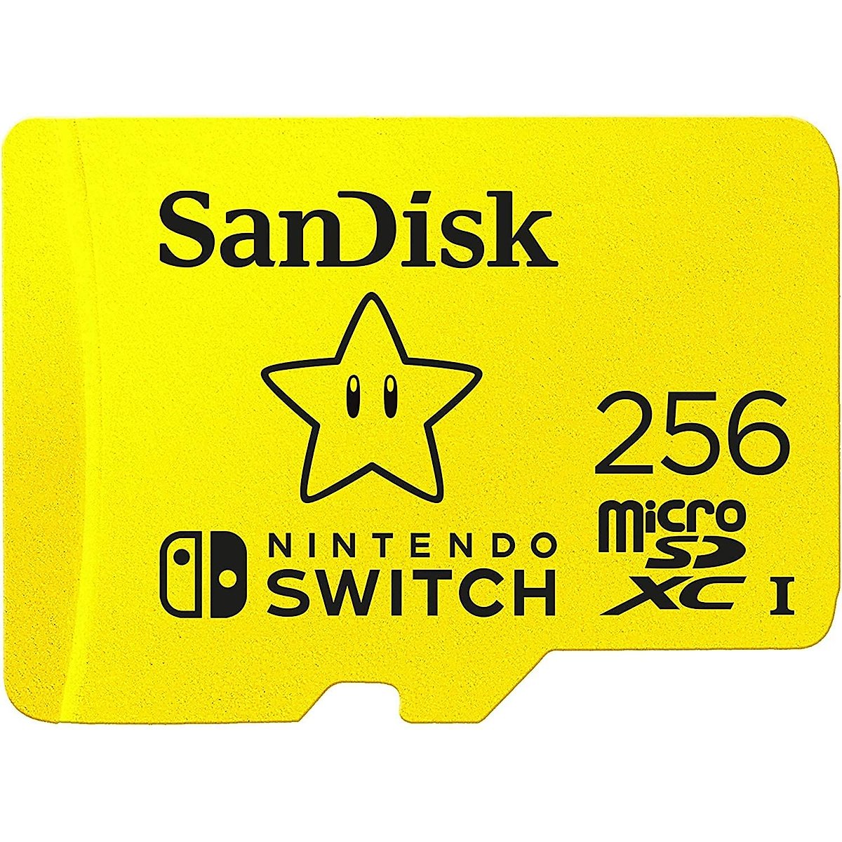 SanDisk 256GB MicroSD Nintendo Switch Micro SDXC Memory Card for Switch & Switch Lite SDSQXAO-256G Super Mario Star Design Bundle with (1) GoRAM Card Reader (256GB, 1 Pack)
