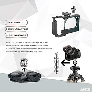 Niewalda 1/4 Inch Male to 3/8 Inch Female Tripod Screw Adapter 3/8 to 1/4 Tripod Adapter Mount Screws, Accessories for Camera/Tripod/Monopod/Light Stand