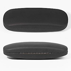 RayLove Unisex Hard Shell Eyeglasses Cases, Protective Case For Glasses(Black)