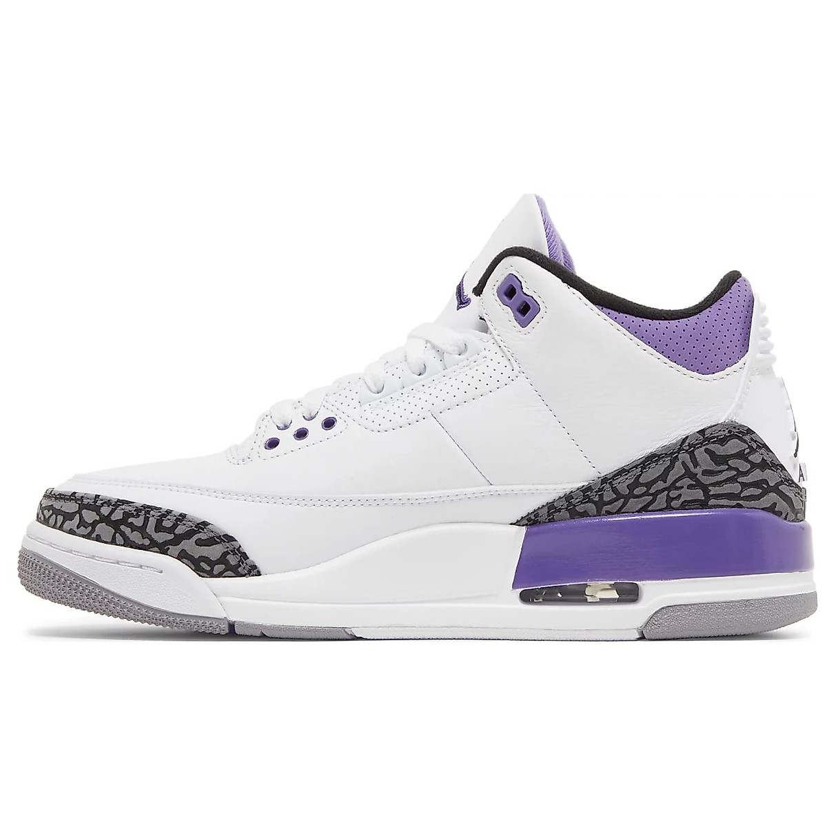 Nike Men's Air Jordan 3 Retro Basketball Shoes, White/Black-dark Iris-cement G, 11.5