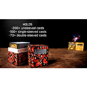 Pirate Lab Artist Series Defender Card Deck Box [200+ Cards] Impact Resistant Card Deck Box - MTG Card Game Case Storage | Snake