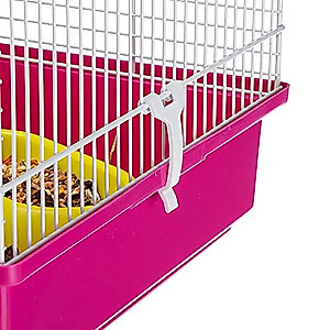 Ferplast Laura Small Hamster Cage | Fun & Interactive Cage Measures 18.11L x 11.61W x 14.8H & Includes All Accessories