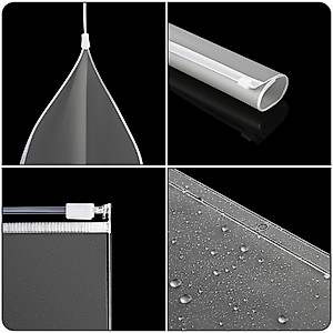 12 Packs Letter Size Binder Pockets, 3 Holes 11.4in x 9.5in Zipper Binder Folders for 3 Ring Binder, Waterproof Clear PVC Binder Pouch Loose Leaf Filing Document Bag