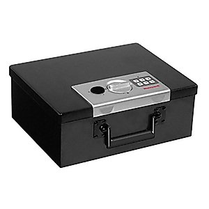 Honeywell Safes & Door Locks 6108 Fire Resistant Steel Security Safe Box with Digital Lock, 0.26-Cubic Feet, Black