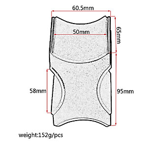 Guitar Neck Rest Support Pillow, Universal Anti-Slip Mahogany Neck Rest Works, Two Height Design Luthier Tool for Electric Acoustic Guitar Bass Mandolin