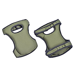 TopHomer 1 Pair Gardening Knee Pads Garden Knee Protectors Anti Slip Protective Cushion Soft Ultra Comfort Garden Kneepad,For Gardener Cleaning Work Scrubbing Floors Pruning -Adaptable Strap, Green