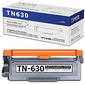 GULOYA TN-630 TN630 Toner Cartridge: 1Pack Black Compatible for Brother TN 630 Toner Replacement for HL-L2360DW L2320D L2380DW MFC-L2685DW L2680W DCP-L2520DW L2540DW Printer