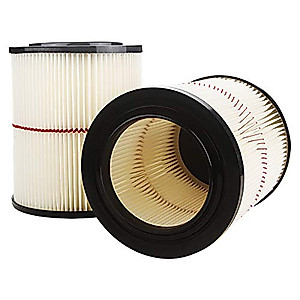 A-KARCK Replacement Filter for Craftsman Vacuum 9-17816 2Pack, Red Stripe Cartridge Filter for Replaces Part 17816
