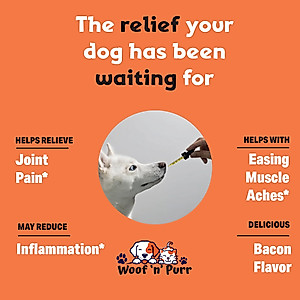 Natural Pain Relief for Dogs - Dog Pain Relief - May Help with Joint, Hip, Heart Health & Much More - Pain Relief for Dogs for Older Dogs - Dog Supplements & Vitamins - Dog Joint Pain Relief - 1 fl oz