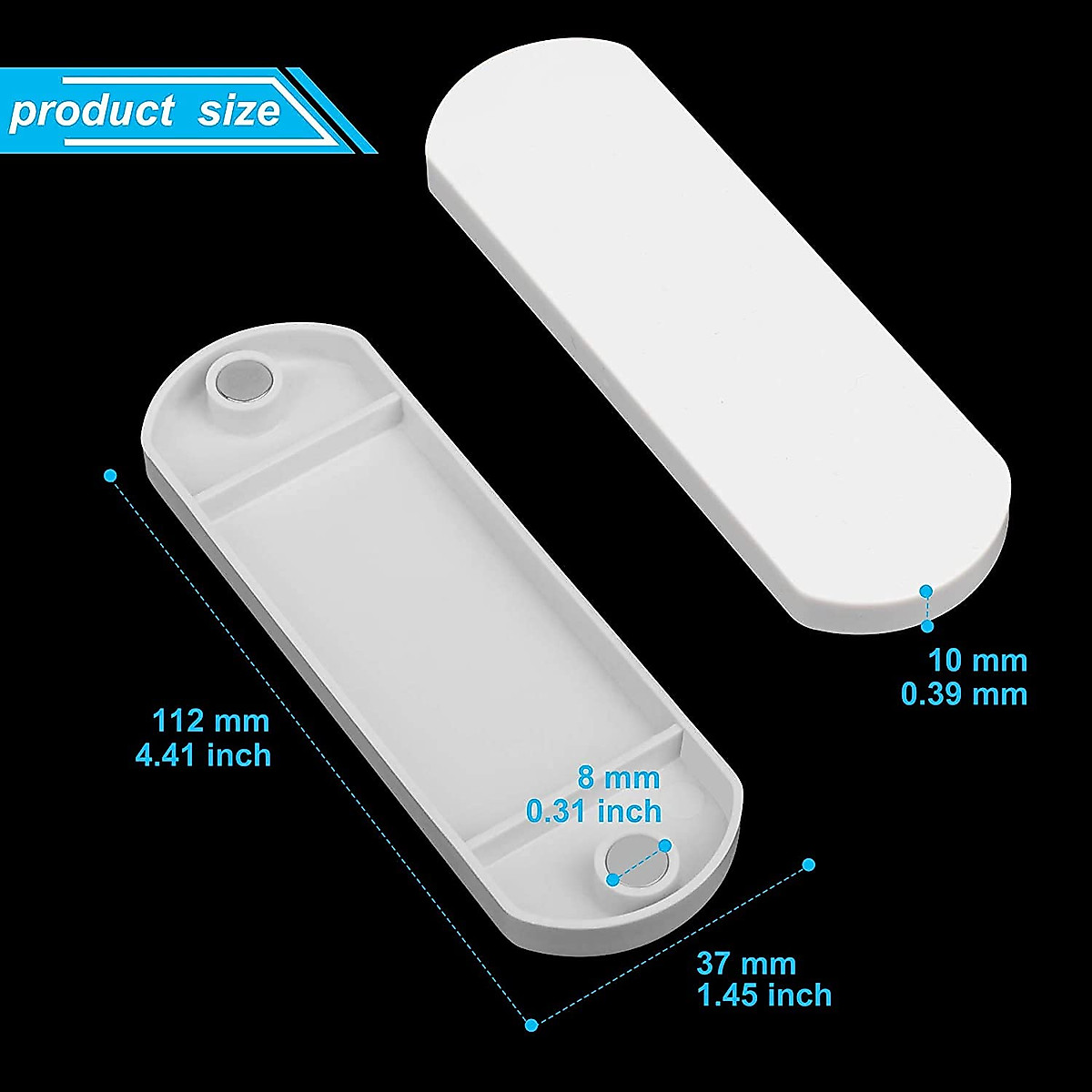 Yeebeny Magnetic Switch and Outlet Cover Light Switch Guards for Flat Modern Switches Toggle Switches, for Sabbath, Home and Office (8 Pack)