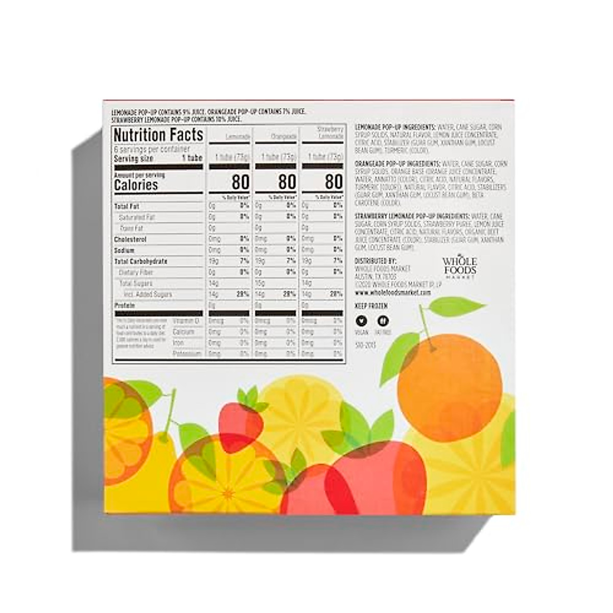 365 by Whole Foods Market, Popups Citrus 6 Count, 18 Fl Oz