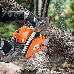 NEOTEC NH843 43cc Gas Chainsaw with 16 Inch Guide Bar and Chain, Power Chain Saw 2.95HP 2,2KW 16" Gasoline Chainsaws for Trees and Firewood Cutting, All Parts Compatible with Husqvarna 543XP Milling