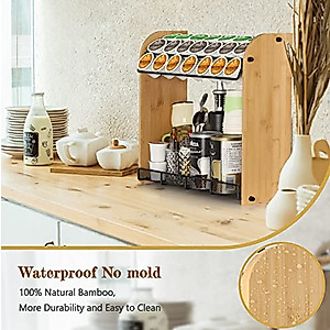 K Cup Holder Large Capacity Coffee Pod Holder Coffee Bar Accessories and Cup Storage Organizer Save Space for Home Office Kitchen Counter Organizer(at Least 49 Coffee Pods)