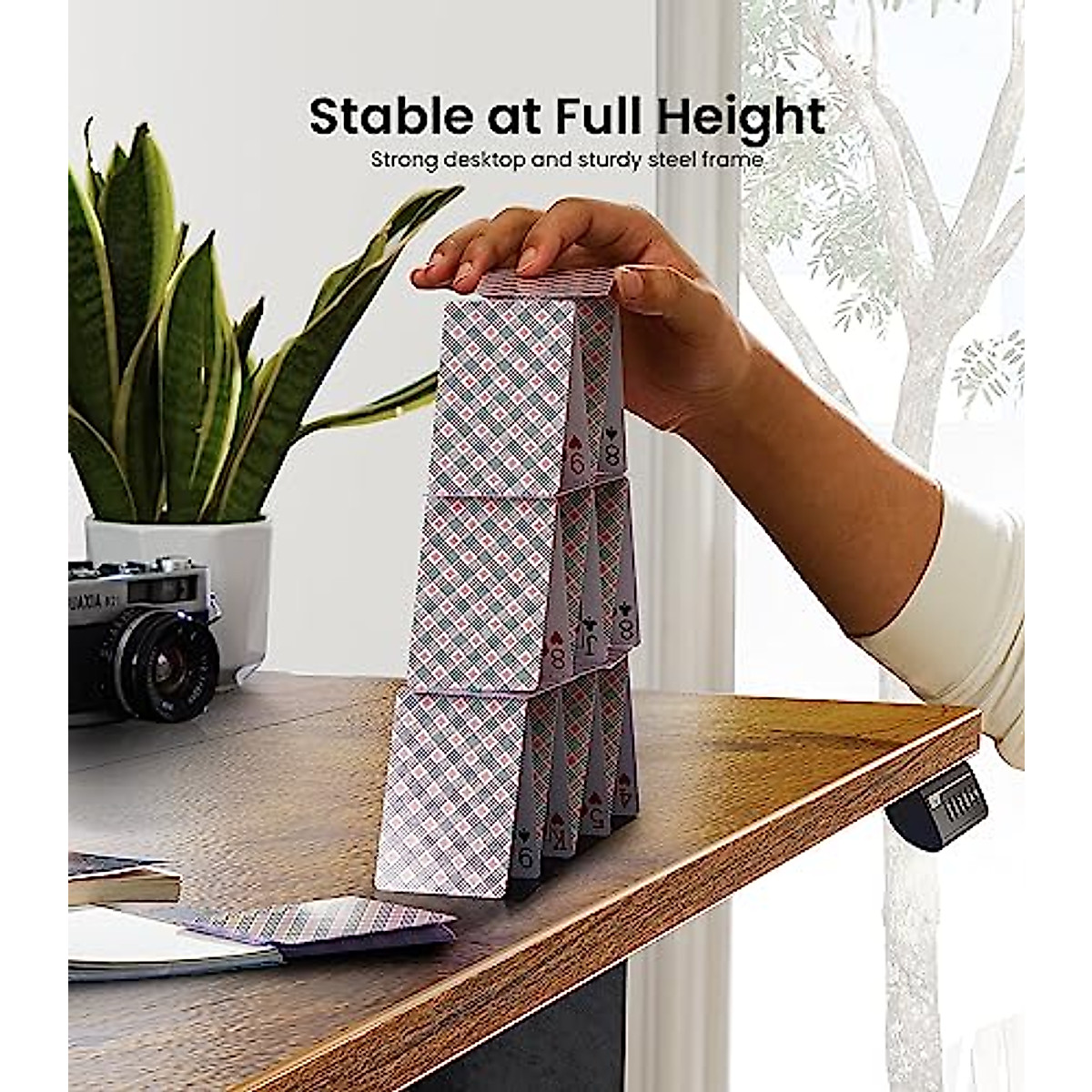 ErGear Adjustable Height Electric Standing Desk with Storage Bag Single Monitor Mount for 13 to 35 inches Ultrawide Screens