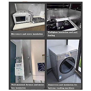 LSCAILIAO Heat Shield Board - Aluminum Heat Shield Mat for Grill, Stove, Oven and Refrigerator,60x60cm