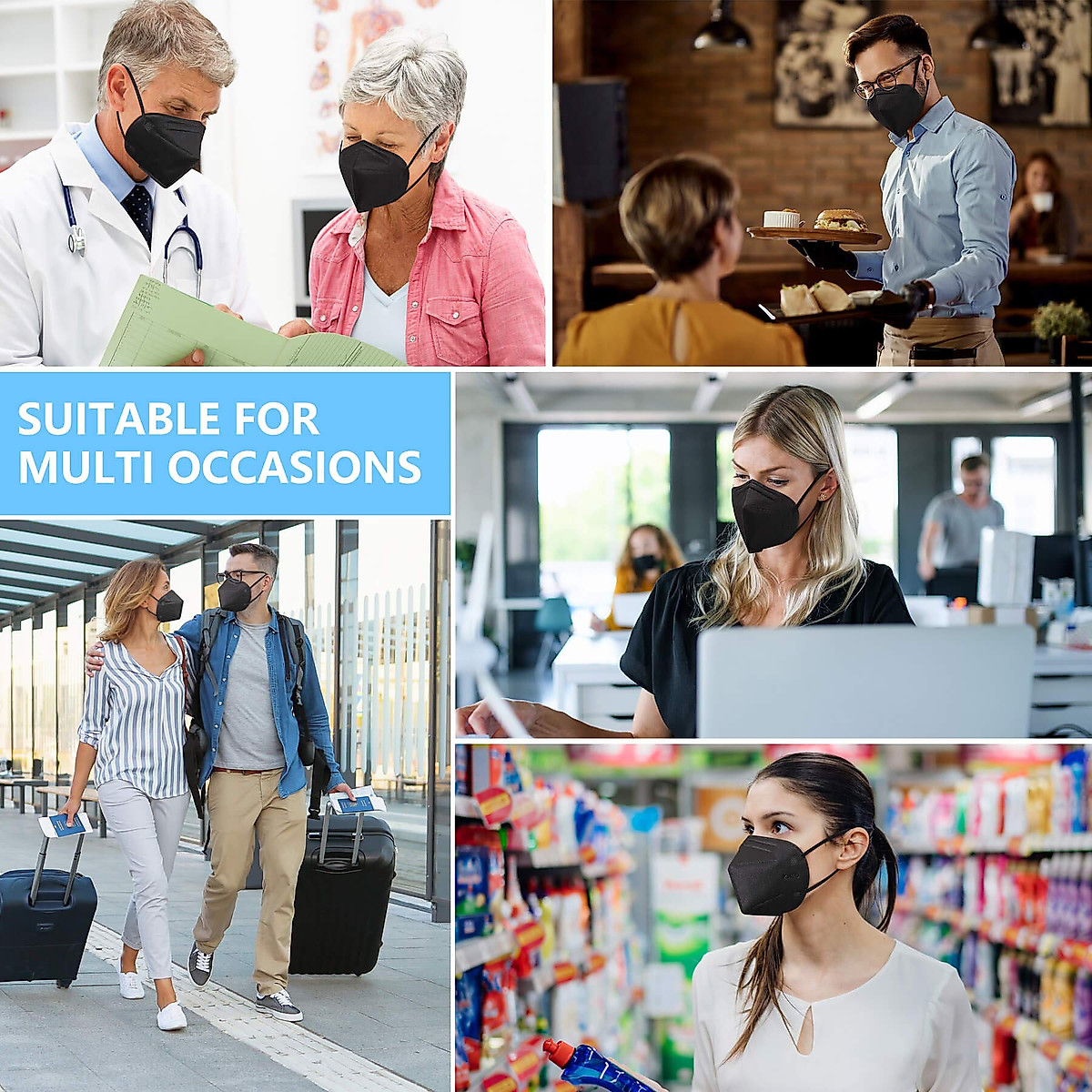 KN95 Face Mask 30PCS, Approved Individually Wrapped 5-Layers Face Mask for Adults Men Women, Colplay Comfortable Breathable Mascarillas KN95 Anti Dust Pollen, Efficiency Over 98.1%, 6-Color Pack