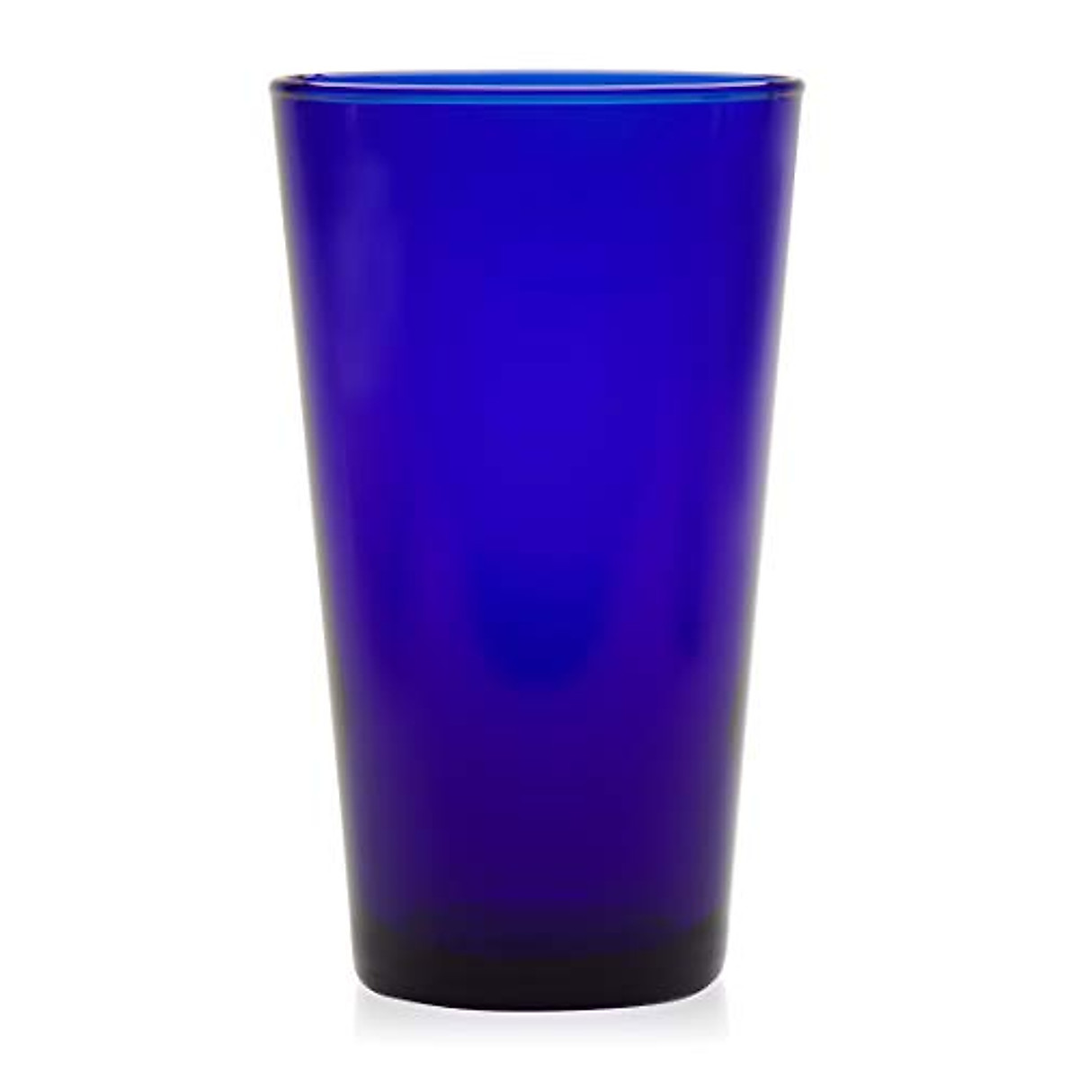 Libbey Cobalt Flare Tumbler Glasses, 17.25-ounce, Set of 8