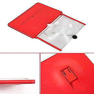 SLNFXC 12 inch High Definition Mobile Phone Screen Amplifier with Magnifying Folding Phone Desk Holder for Movie Game Phone Amplifier (Color : D)