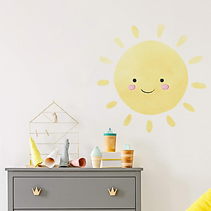 Watercolor Happy Sun