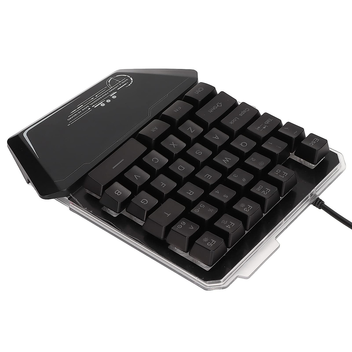 One-Handed RGB Mechanical Gaming Keyboard, 35 Keys Portable Mini RGB Gaming Keyboard support for Vista/for Win7/for Win8/for WIN10/for Android/for OS