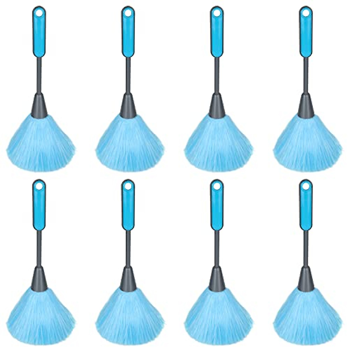 FVIEXE 8PCS 10 Inch Mini Feather Dusters for Cleaning, Small Microfiber Delicate Duster Laptop Computer Keyboard Electrostatic Cleaning Duster Washable, Screen Static Dusting Wand