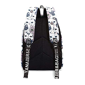 YANAIER Stylish Backpack for Teens School Backpack Bookbags College Laptop Satchel Travel Daypack Cat-1