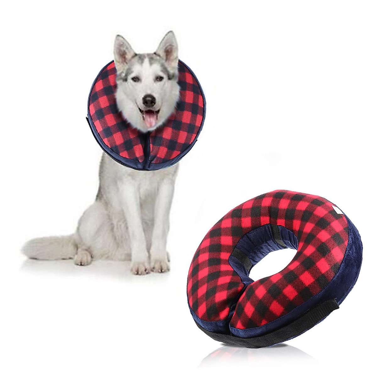BESPORTBLE 2pcs Elizabeth Adjustable Pet Puppy Surgery Supply Dog Pet Pet Neck Pillow Cat Accessory Cat Recovery Supply Cat PVC Spine Collars