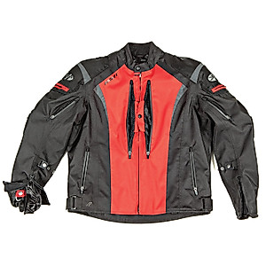 Joe Rocket 1651-5005 Men's 5.0 Textile Motorcycle Jacket (Black, X-Large)