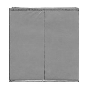 Fabric Collapsible Storage Bins, 10.5 x 11 x 10.5 inches, Pack of 2, (Gray)