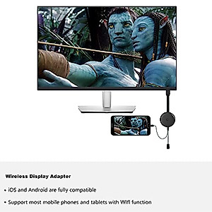 ECDREAM Wireless HDMI Display Dongle Adapter 1080p, HDTV Stick for Streaming Video Mirroring Dongle ReceiverUsed for iPhone/Windows/Laptop to TV/Monitor/Projector (Supports Android/iOS Devices)