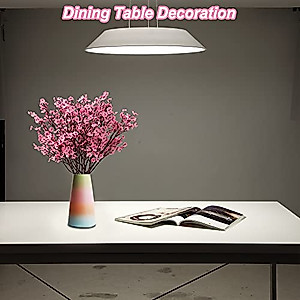 EOOLEOW Artificial Flowers Cherry Blossom Decor - 8 Pcs 19.7 Inch Fake Silk Flowers (Not Include Vase), Faux Flowers Bouquet for Home Decor Indoor (Pink)