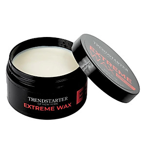 TRENDSTARTER Hair Wax - Extreme, 4oz - Matte Finish - Premium Water Based Flake-Free Hair Styling Pomade for All Hair Types - All-Day Strong Hold