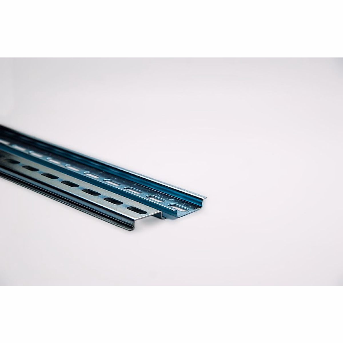 DIN Rail - 350 mm (~14 Inch(13.8")) New Pre-Cut 35x7.5mm Slotted Steel RoHS Compliant Plated