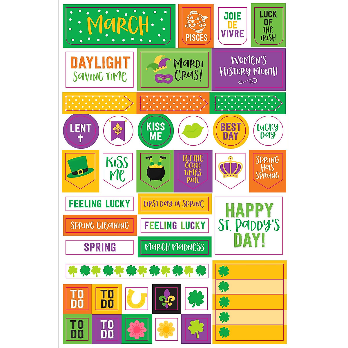 Essentials Month By Month Planner Stickers (set of 475 stickers)
