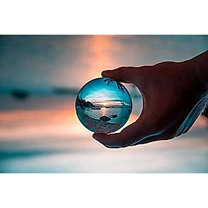MerryNine Professional Crystal Ball Photograph, K9 Crystal Sun Shine Catchers Ball with K9 Crystal Stand, Decorative and Photography Accessory (50mm)