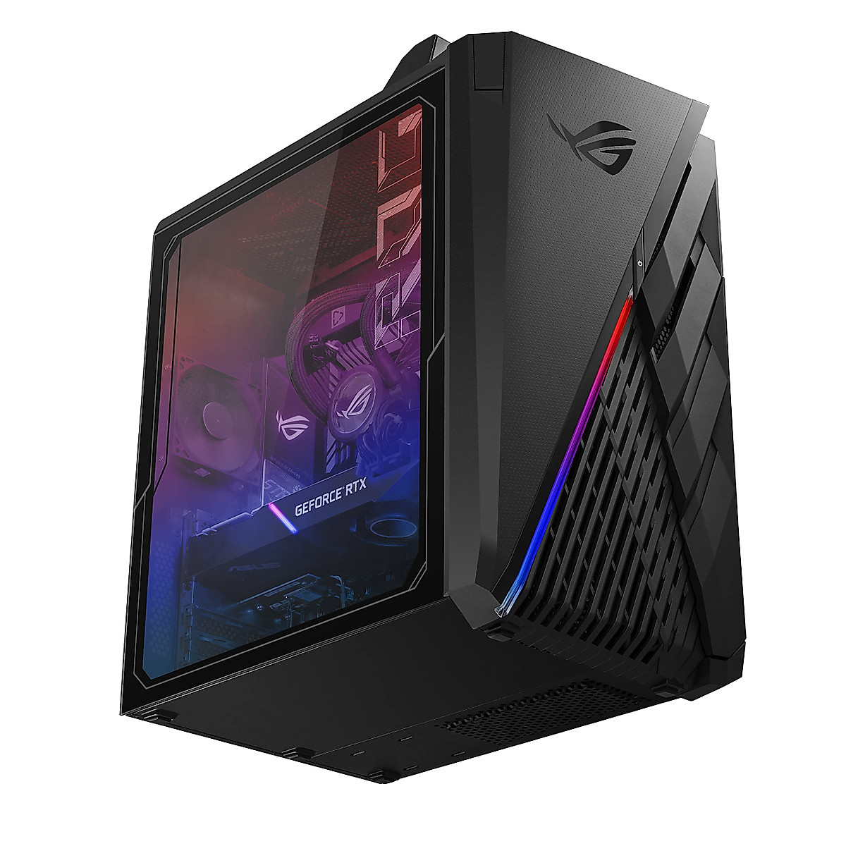 ASUS ROG Strix GA35 Gaming Desktop PC, GeForce RTX 3080, AMD Ryzen 9 5900X, 32GB DDR4 RAM, 1TB PCIe SSD + 2TB HDD, Dual Hot-Swap SSD Bays, ROG Scope & Chakram, Windows 10 Professional, GA35DX-XB989