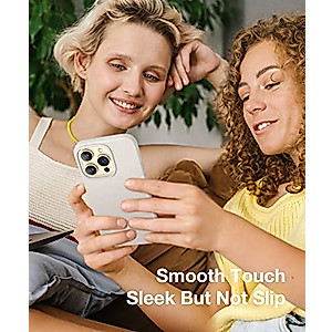 GONEZ for iPhone 14 Pro Case, with 2 Pack Screen Protector + 2 Pack Camera Lens Protector, Soft Anti-Scratch Microfiber Lining, Shockproof Protective Liquid Silicone Phone Cover 6.1'', Stone