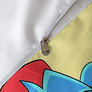 NICHIYOBI Friday Funkin Game FNF Duvet Cover Set 3D Bedding Comforter Cover 3 Pcs (1 Duvet Cover+2 Pillowcases) Bedding Set (01,Queen-90x90in+20x30in*2)