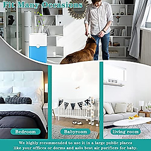 121 Filter Replacement Fits for Blue Pure 121 Air Purifier,Fordable Activated HEPA Carbon Filter by Cobectal