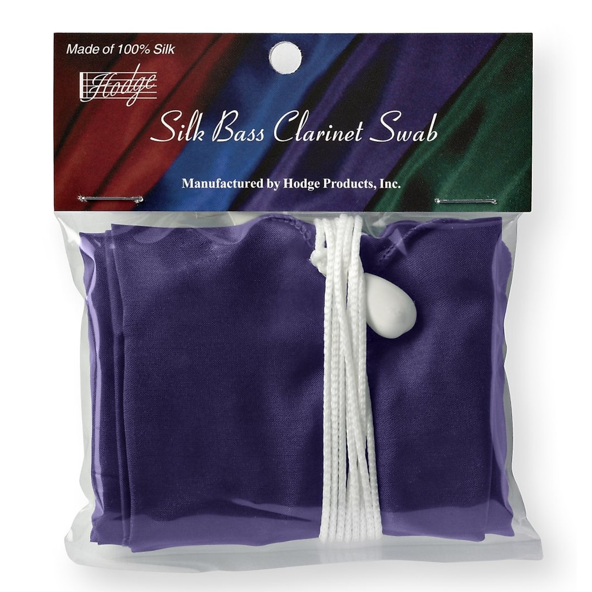 Hodge Silk Bass Clarinet Swab - Purple