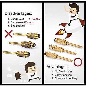 SENLO Price Pfister Faucets Bathtub and Bathroom Shower 3-Chrome-Handle Remodel Rebuild Repair Replacement Tub Trim Kit Compression Valve Stem Verve 6-Step Metal Removal Faucet Seat Bibb Wrench Tool