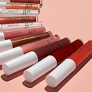 e.l.f. Lip Lacquer, Nourishing, Non-Sticky Ultra-Shine Lip Gloss With Sheer Color, Infused With Vitamins A & E, Vegan & Cruelty-Free, Black Cherry
