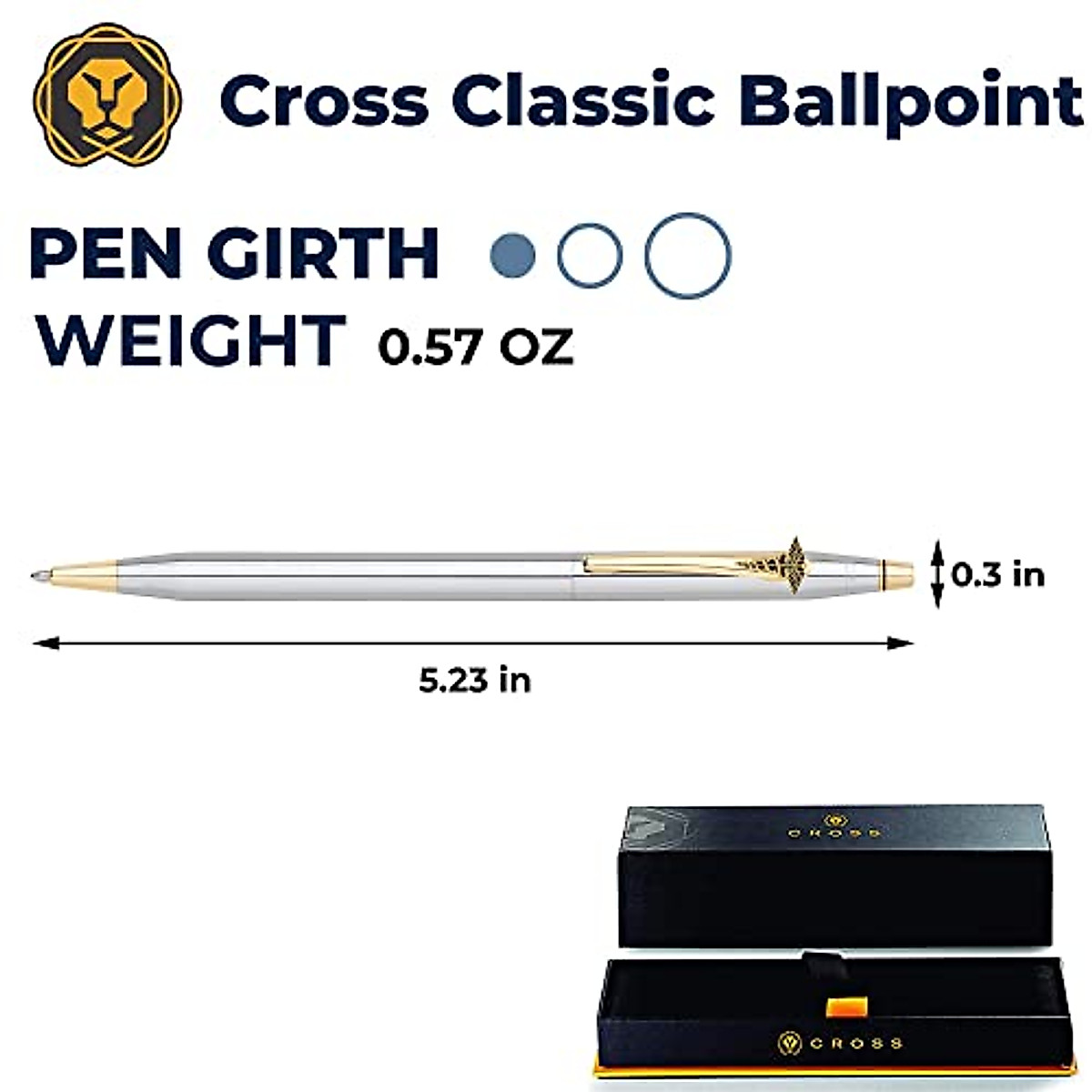Engraved Cross Pen | Personalized With Medical Doctors Caduceus Emblem And Name. Gift Pen - AT Cross Classic Century Medalist Ballpoint. Custom Engraving Included.
