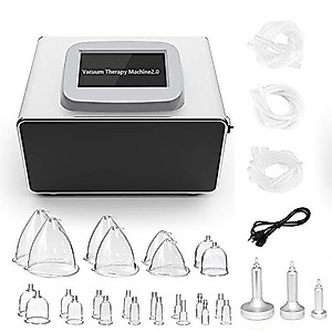 Unsvorns Vacuum Therapy Machine, BBL Machine, Upgrade Version Touch Screen Vacuum Cupping Massager with 24 Vacuum Cups and 3 Pumps