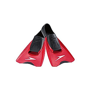 Speedo unisex adult Swim Training Switchblade Fin, Black/Red, XXL - Men s Shoe size 13-14 Women Shoe 14-15 US