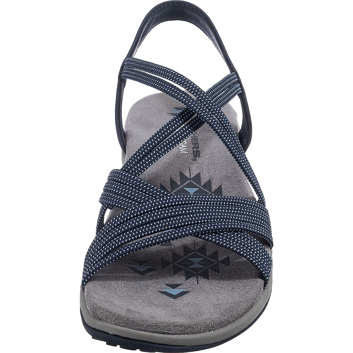 Skechers Women's, Reggae Slim - Turn It Up Sandal Navy 7 M