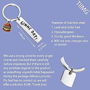 GIMME DAT ITYSL Gift Comedy TV Show Fans Gift Netflix Show Keychain Cheeseburger Jewelry (GIMME DAT)