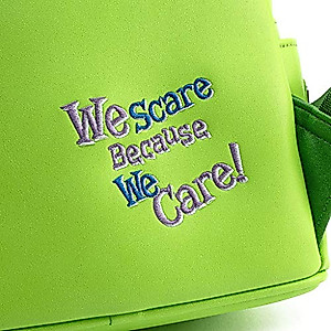 Loungefly Disney Monsters Inc Mike Wazowski Scare Cosplay Womens Double Strap Shoulder Bag Purse
