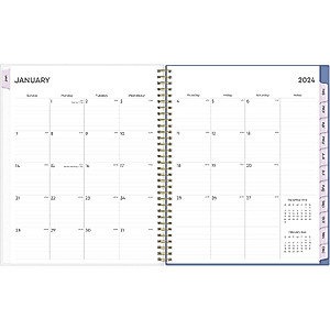 2024 Blue Sky Cocorrina 8.5-inch x 11-inch Weekly & Monthly Planner, Multicolor (143696)