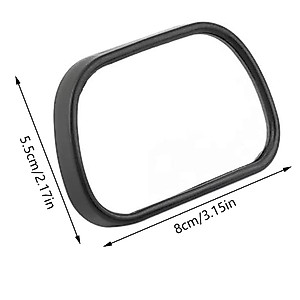 KUYYFDS Baby Car Seat Mirror Adjustable Shatter Proof Rear Viewing Mirror 3PCS Black Mirrors